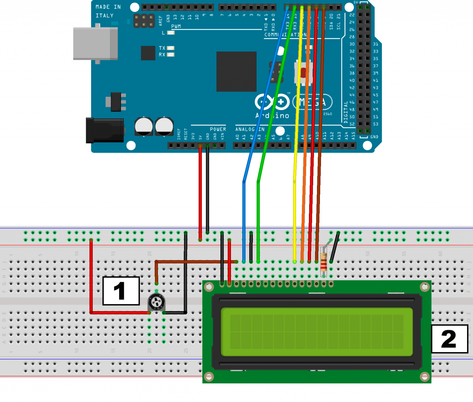 Tutorial de Arduino en Español - Parte 5 - Manejo de Pantalla LCD 2004A ...